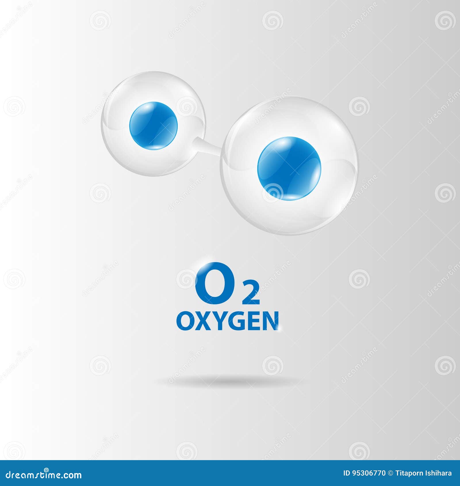 3D Oxygen Cell. Glass Model. DNA Chemical Elements Set. Molecular Atom ...