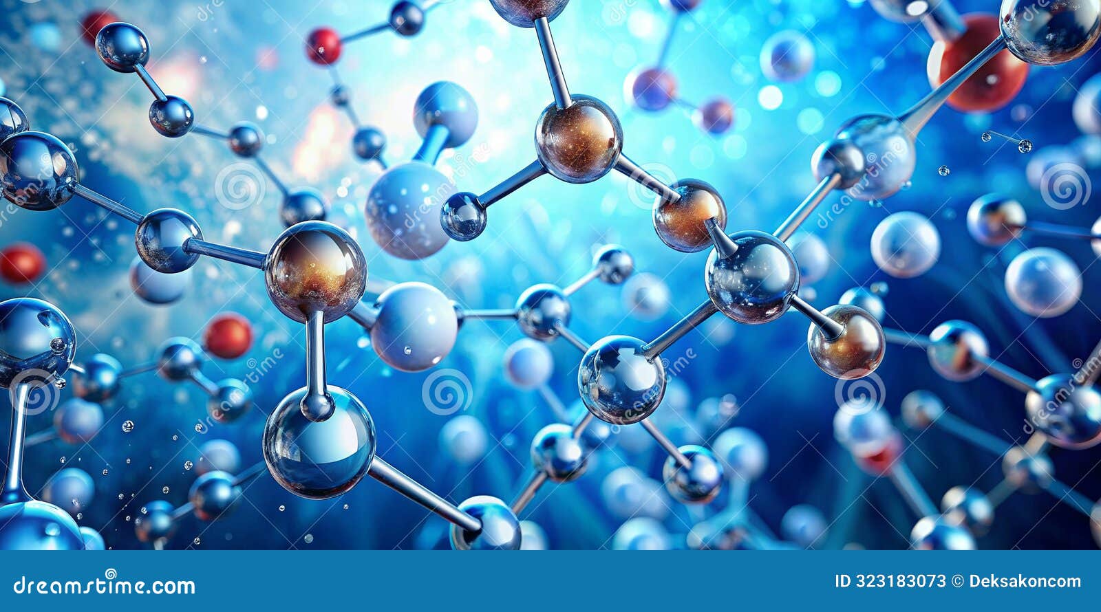 Oxygen Molecules Nano Particles Intelligent Water Molecules Acetone AI ...