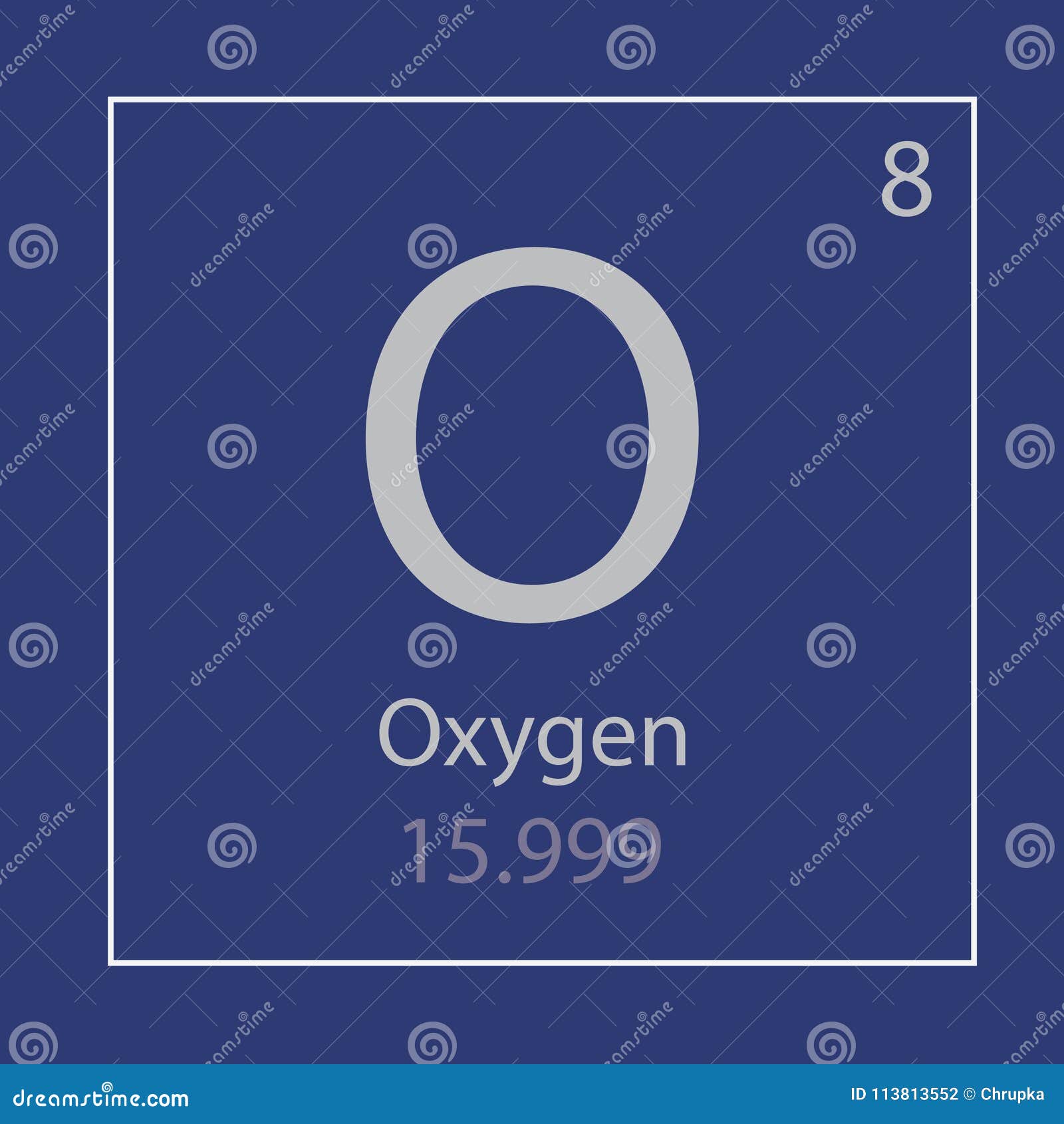 Oxygen O Chemical Element Icon Stock Vector - Illustration of nonmetal ...