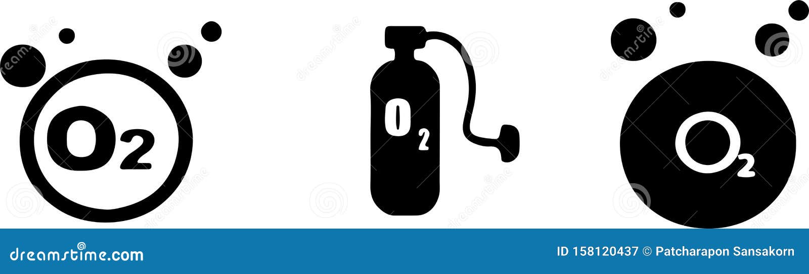 Oxygen O2 Icon, Vector Illustration. Stock Illustration - Illustration ...