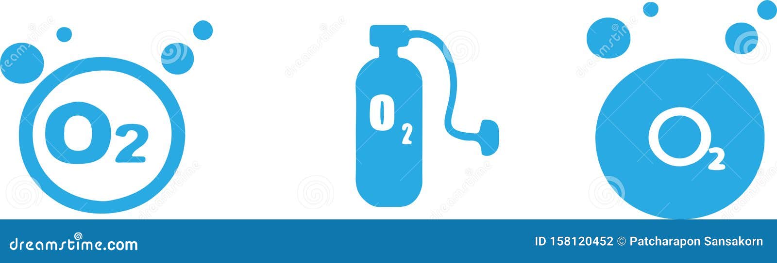 Oxygen O2 Icon, Vector Illustration. Stock Illustration - Illustration ...