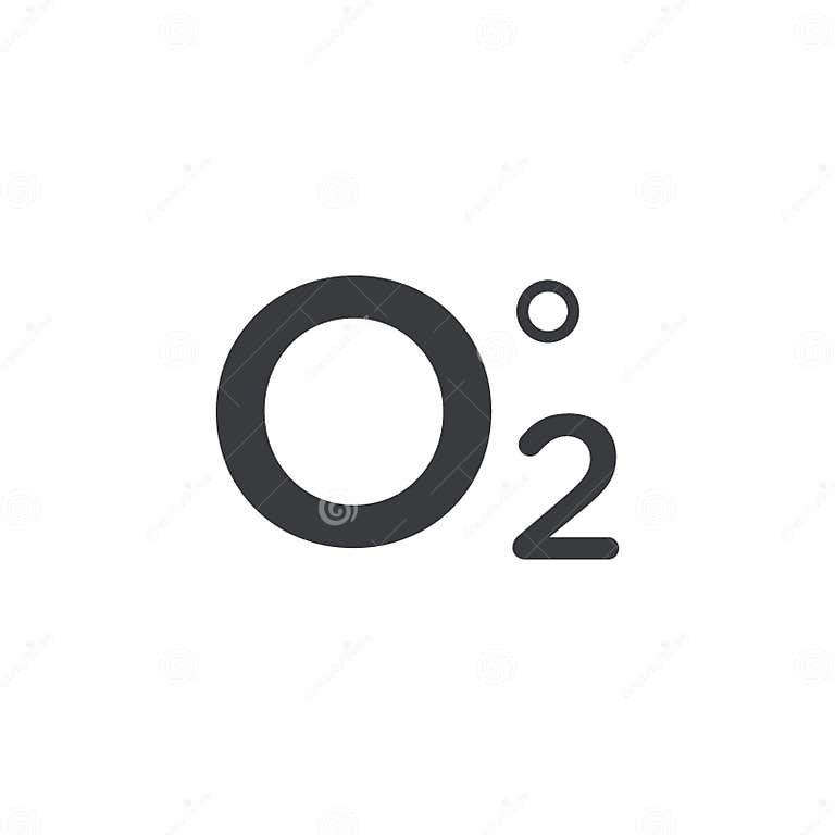 Oxygen O2 Icon Vector Set on White Background Stock Vector ...