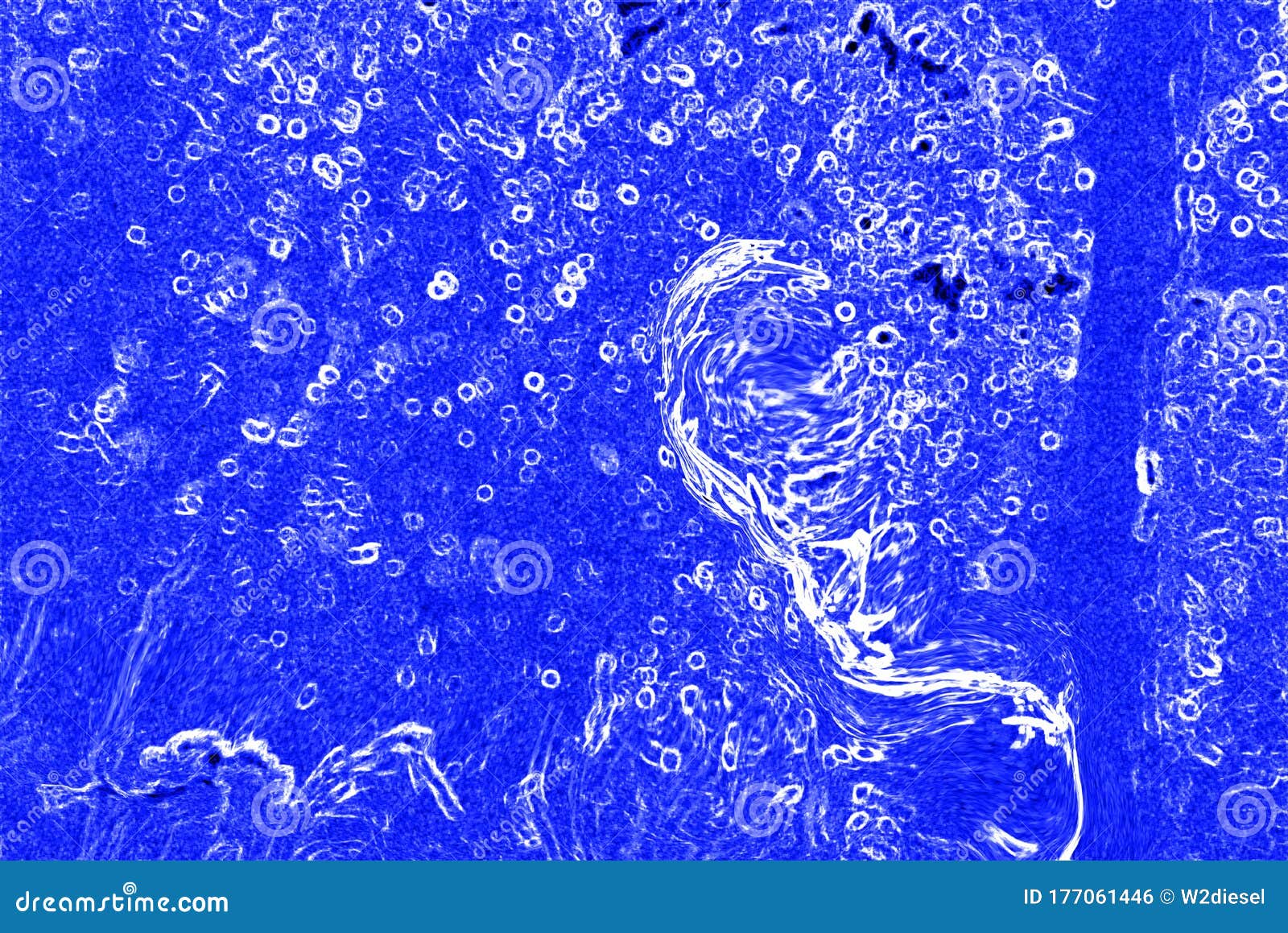 Oxygen in the Ocean I 3d Abstract Design Stock Illustration ...