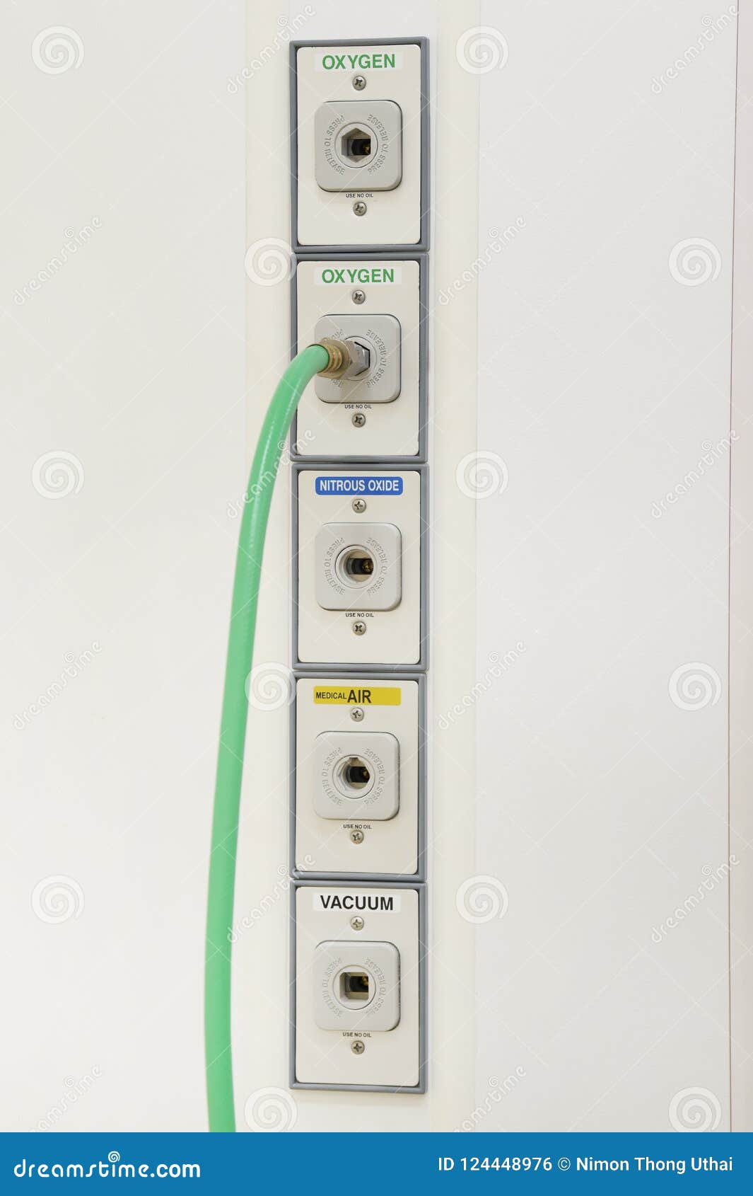 Oxygen Outlet in Operating Room Stock Photo - Image of lamp, operation ...