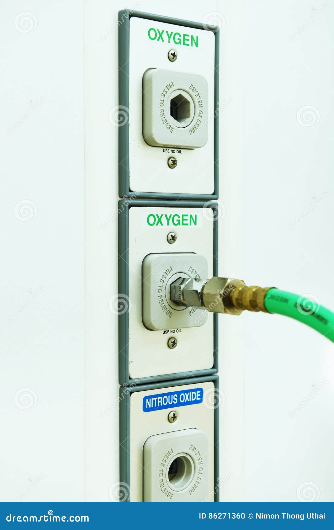Oxygen Outlet in Operating Room Stock Photo - Image of emergency ...