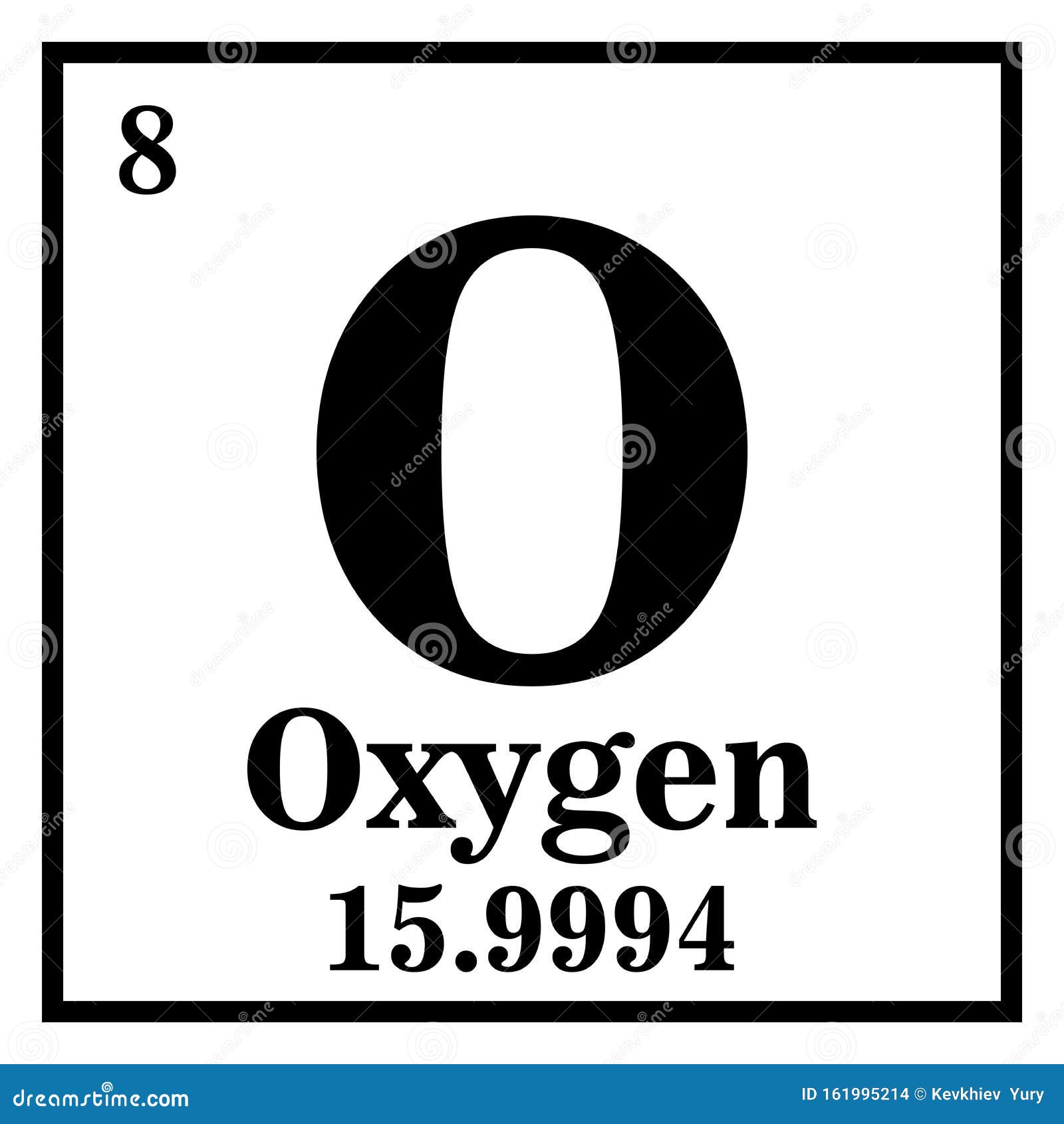 Oxygen Periodic Table of the Elements Vector Stock Vector ...