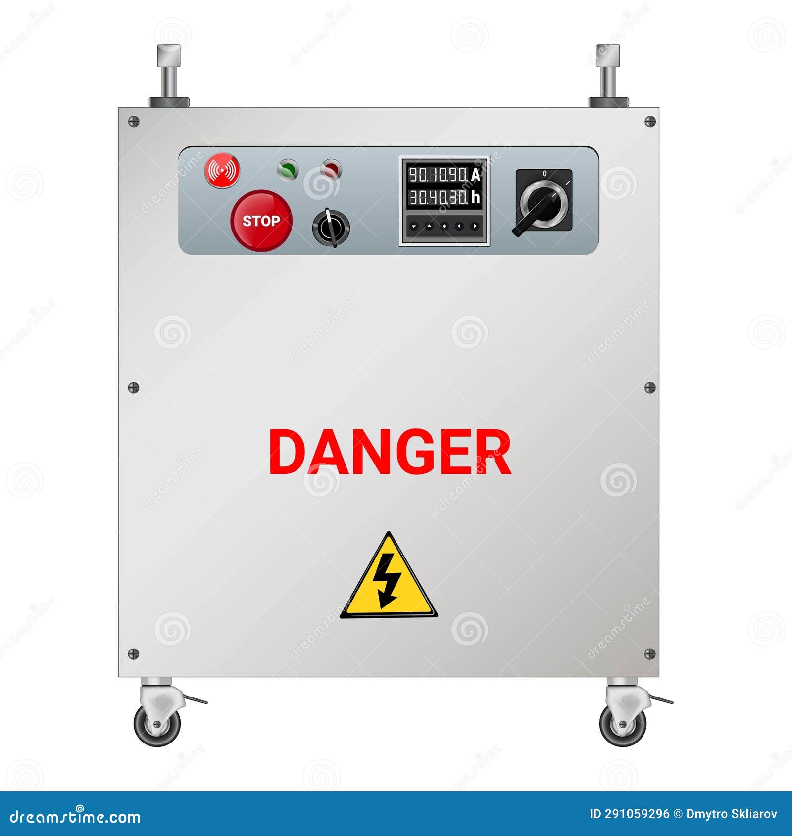 Oxygen Production Station. Production Control Panel.Isometric. Stock ...