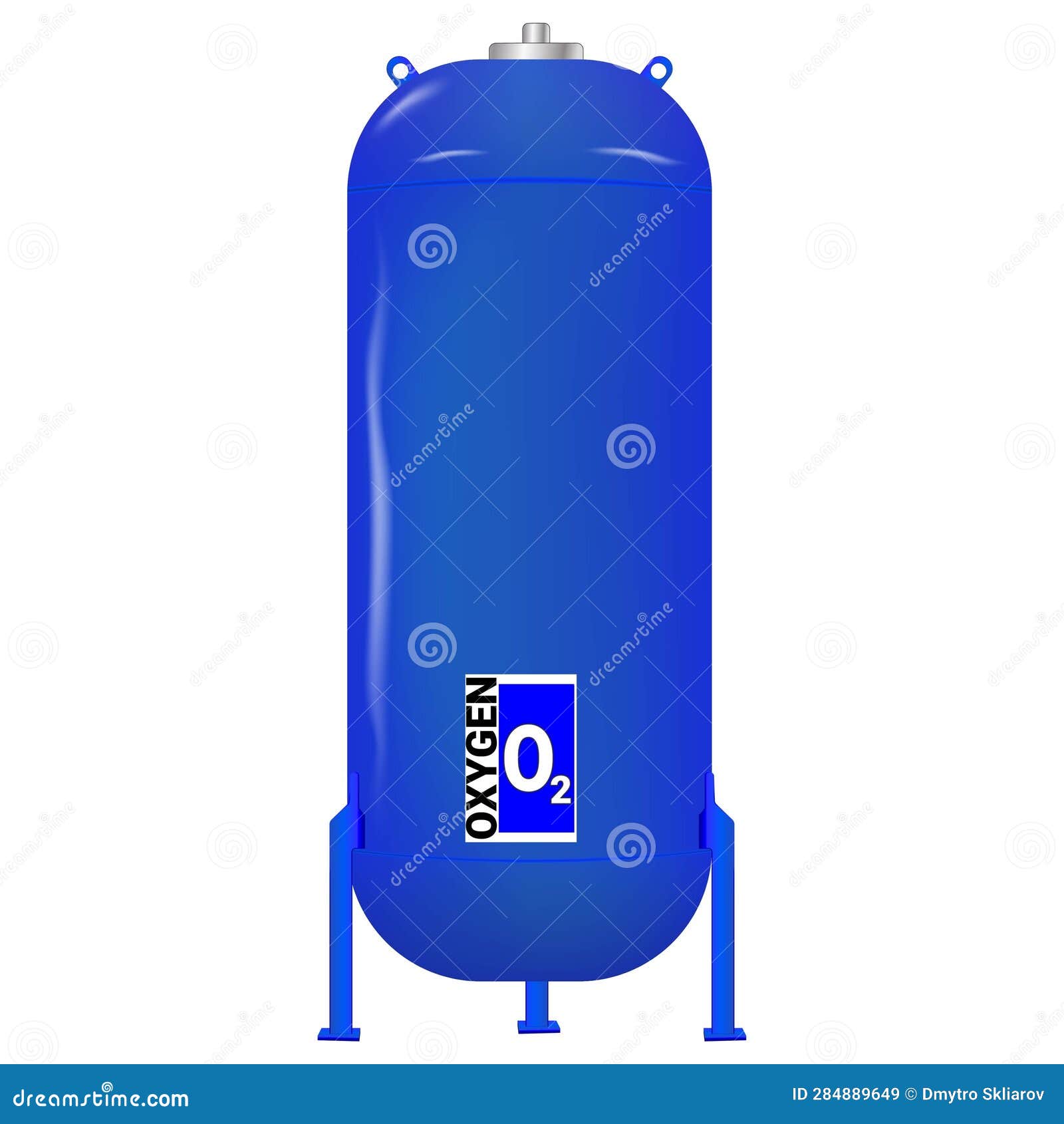 Oxygen Receiver on a Stand. Vector Graphics. Stock Vector ...