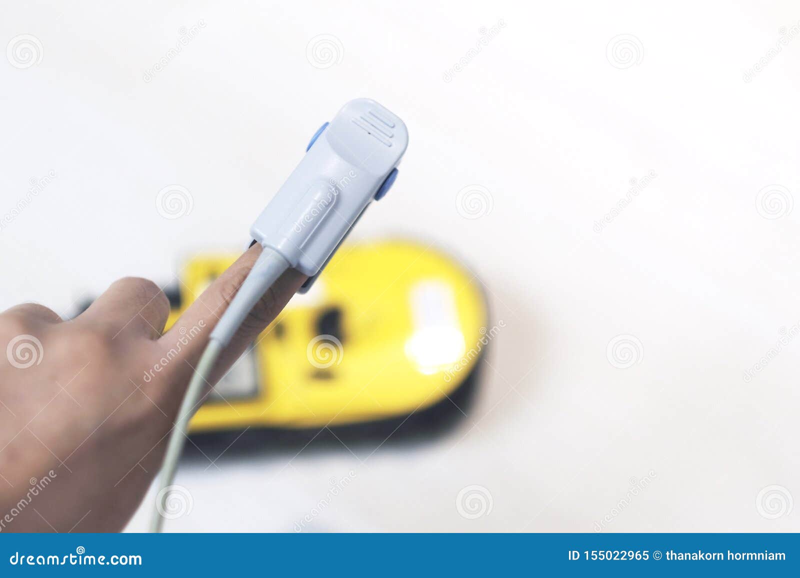 Oxygen Saturation Monitor in Hospitals Stock Image - Image of doctor ...