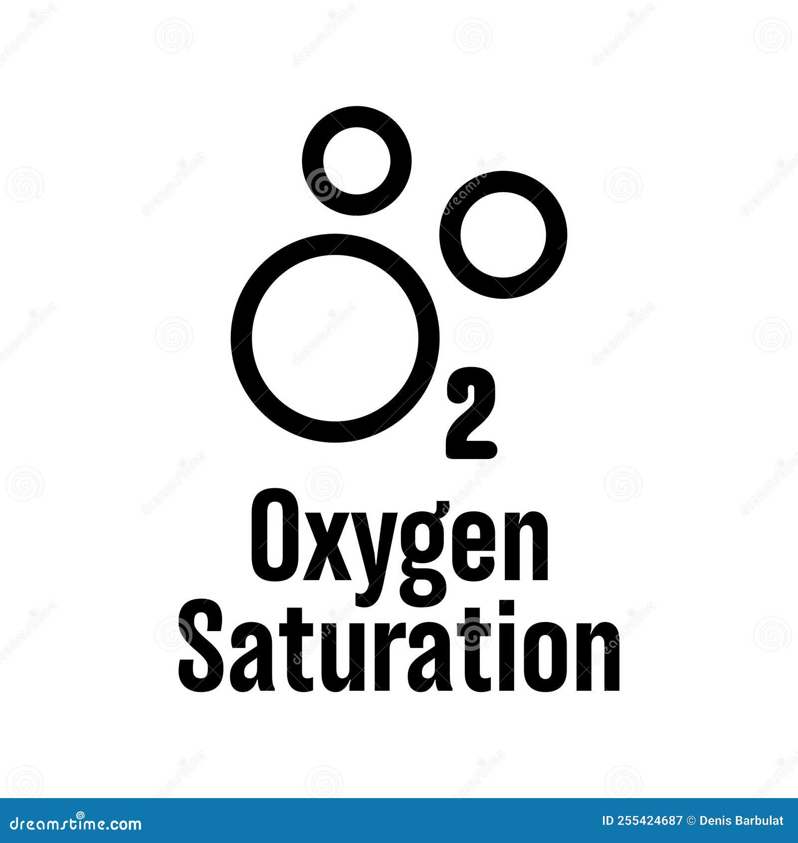 Oxygen Saturation Vector Information Sign Stock Vector - Illustration ...