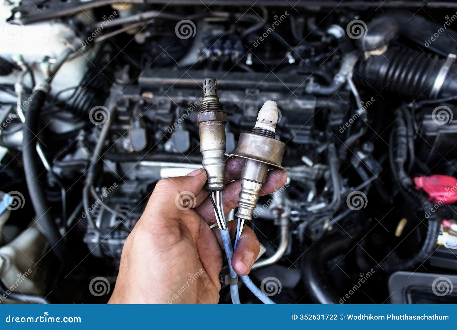 Oxygen Sensor or O2 Sensor of Car Engine Stock Photo - Image of ...