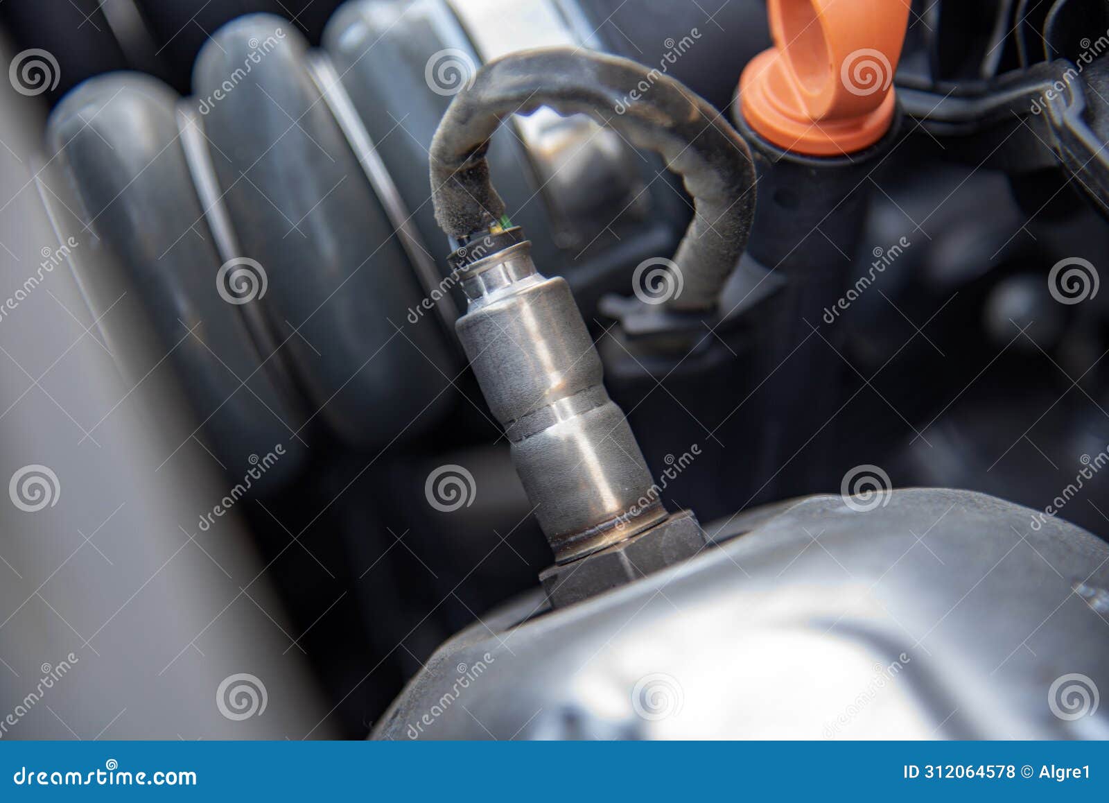 Cars Oxygen Sensor on an Exhaust Manifold Stock Photo - Image of diesel ...