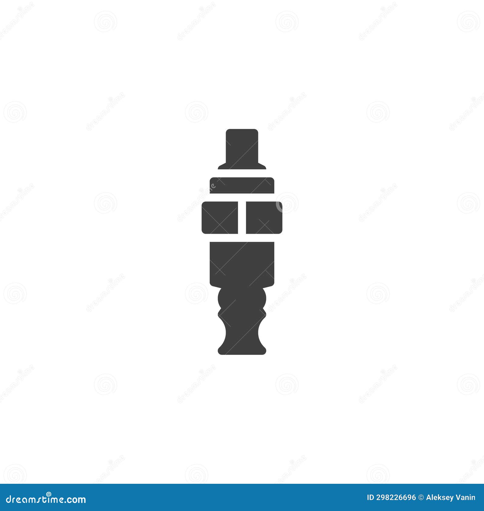 Oxygen sensor vector icon stock vector. Illustration of pixel - 298226696