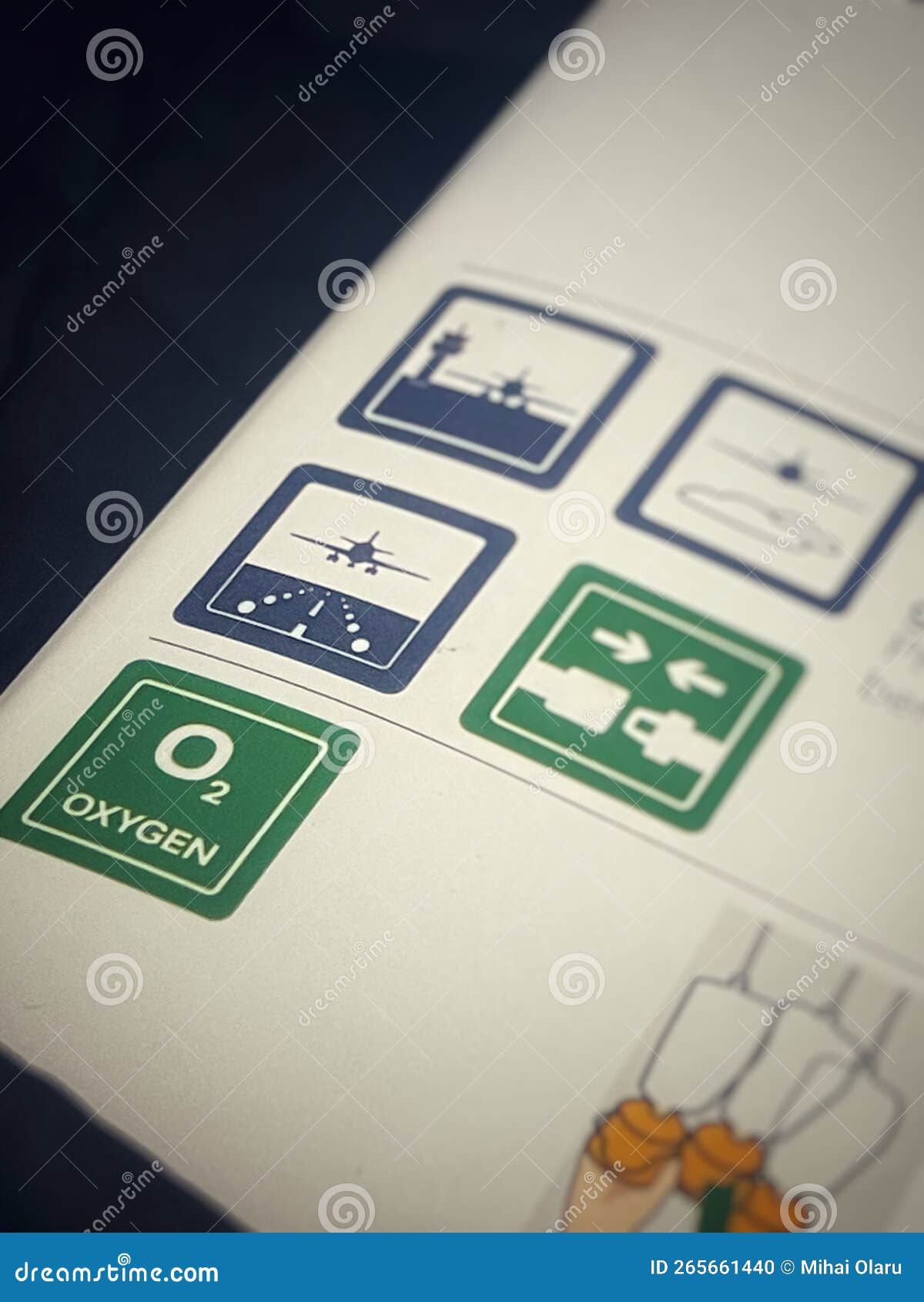 Oxygen sign on the paper stock photo. Image of light - 265661440