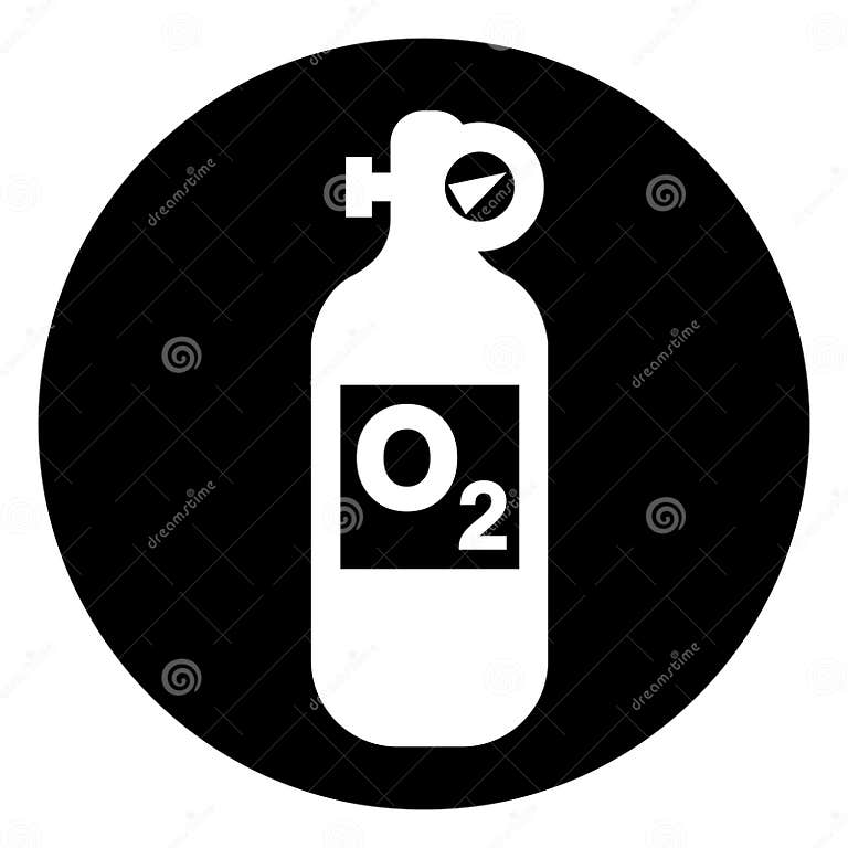 Oxygen Symbol Sign, Vector Illustration, Isolate on White Background ...