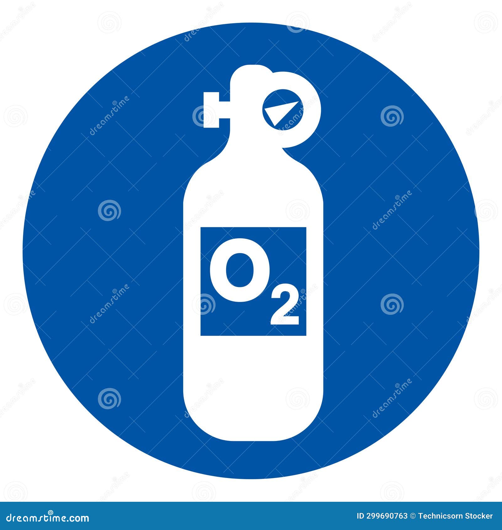 Oxygen Symbol Sign, Vector Illustration, Isolate on White Background ...