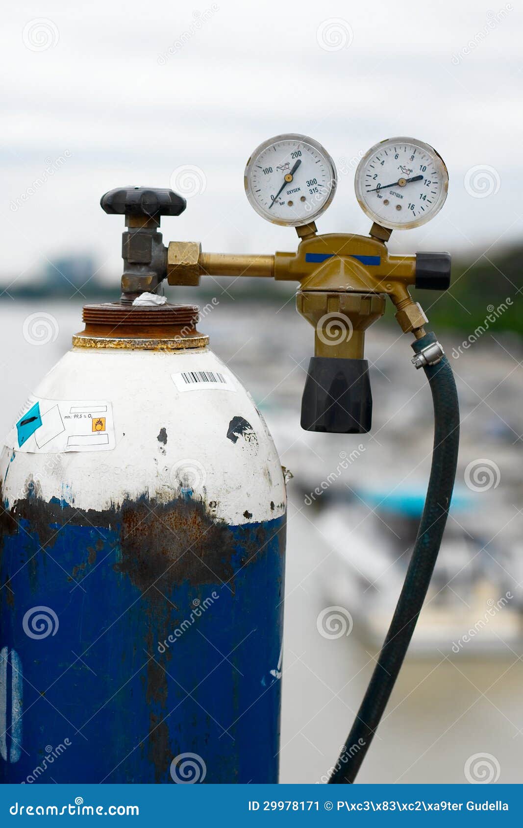 Oxygen stock image. Image of industry, tank, manometer - 29978171