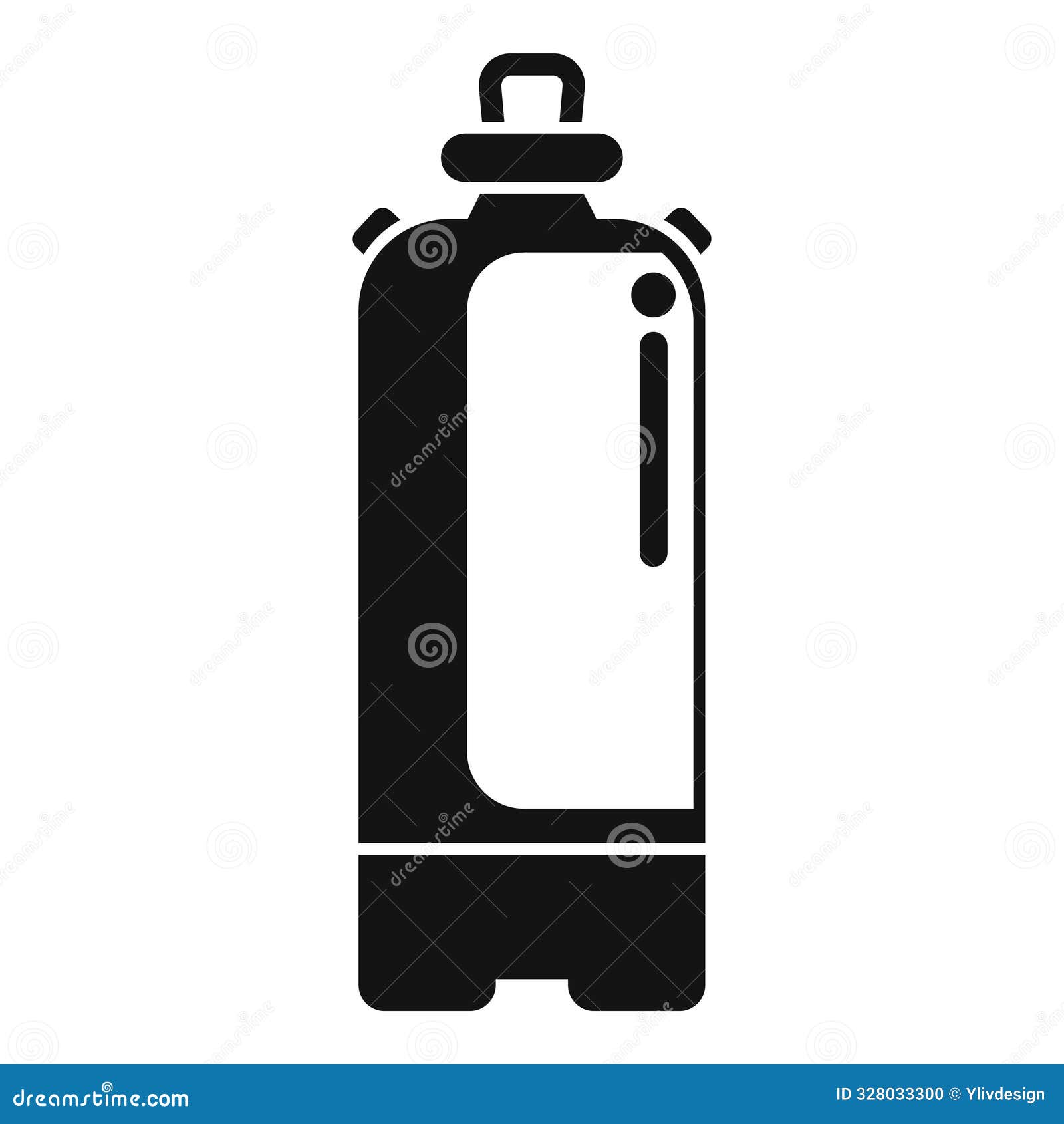 Oxygen Tank Icon Representing Scuba Diving Equipment for Underwater ...