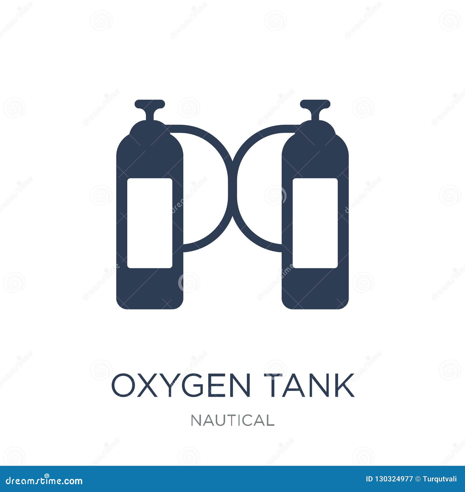Oxygen Tank Icon. Trendy Flat Vector Oxygen Tank Icon on White B Stock ...