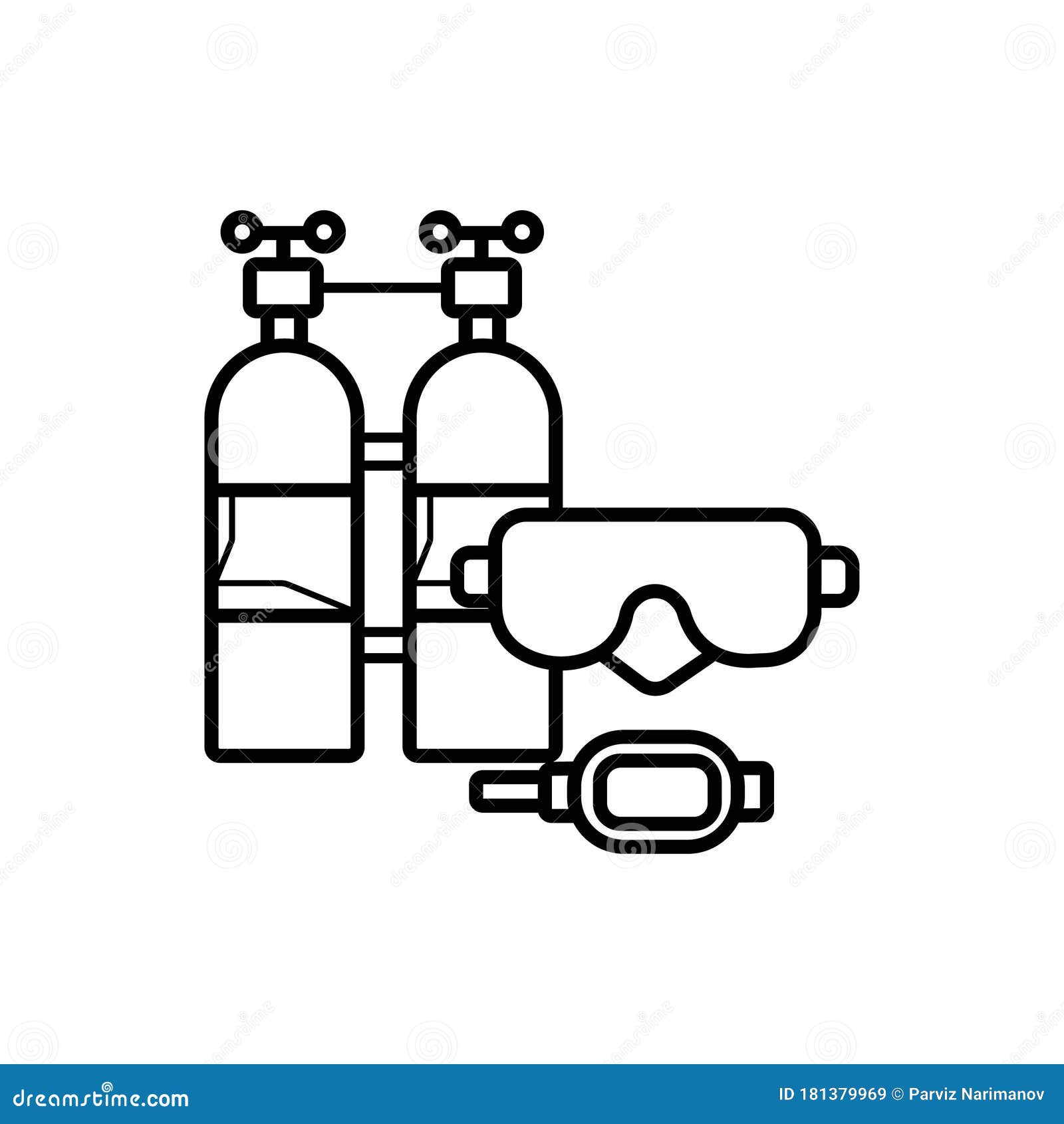 Oxygen Tank Icon Vector Illustration Stock Illustration - Illustration ...