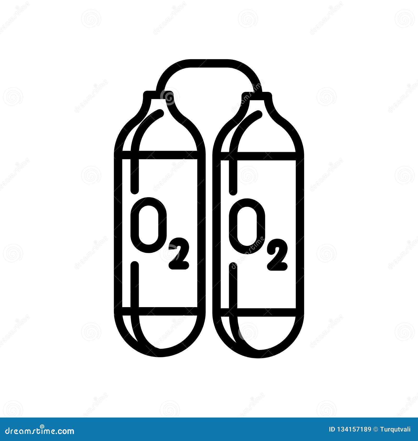 Oxygen Tank Icon Vector Isolated on White Background, Oxygen Tank Sign ...