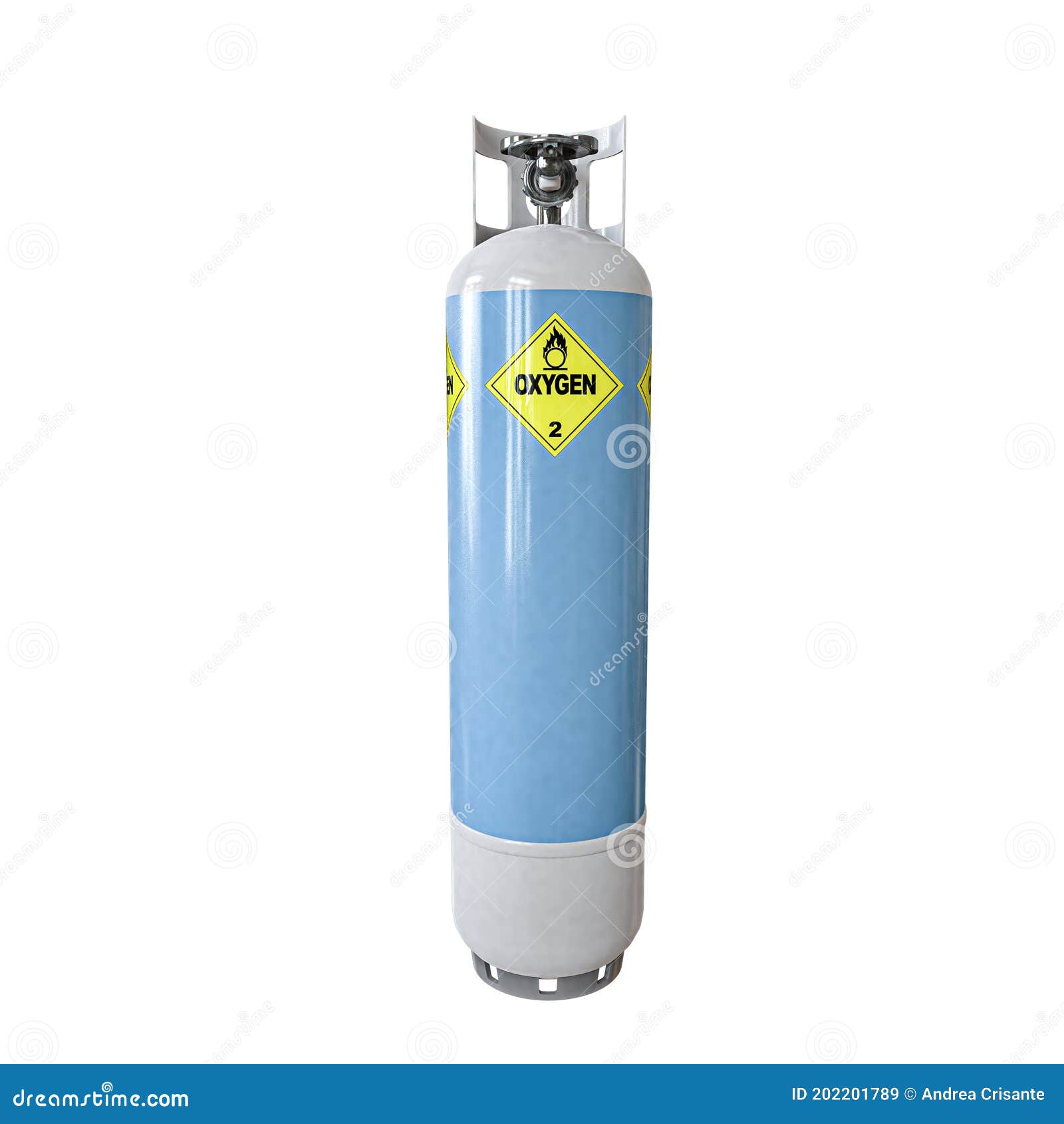 Oxygen Tank Isolated on White Stock Illustration - Illustration of ...