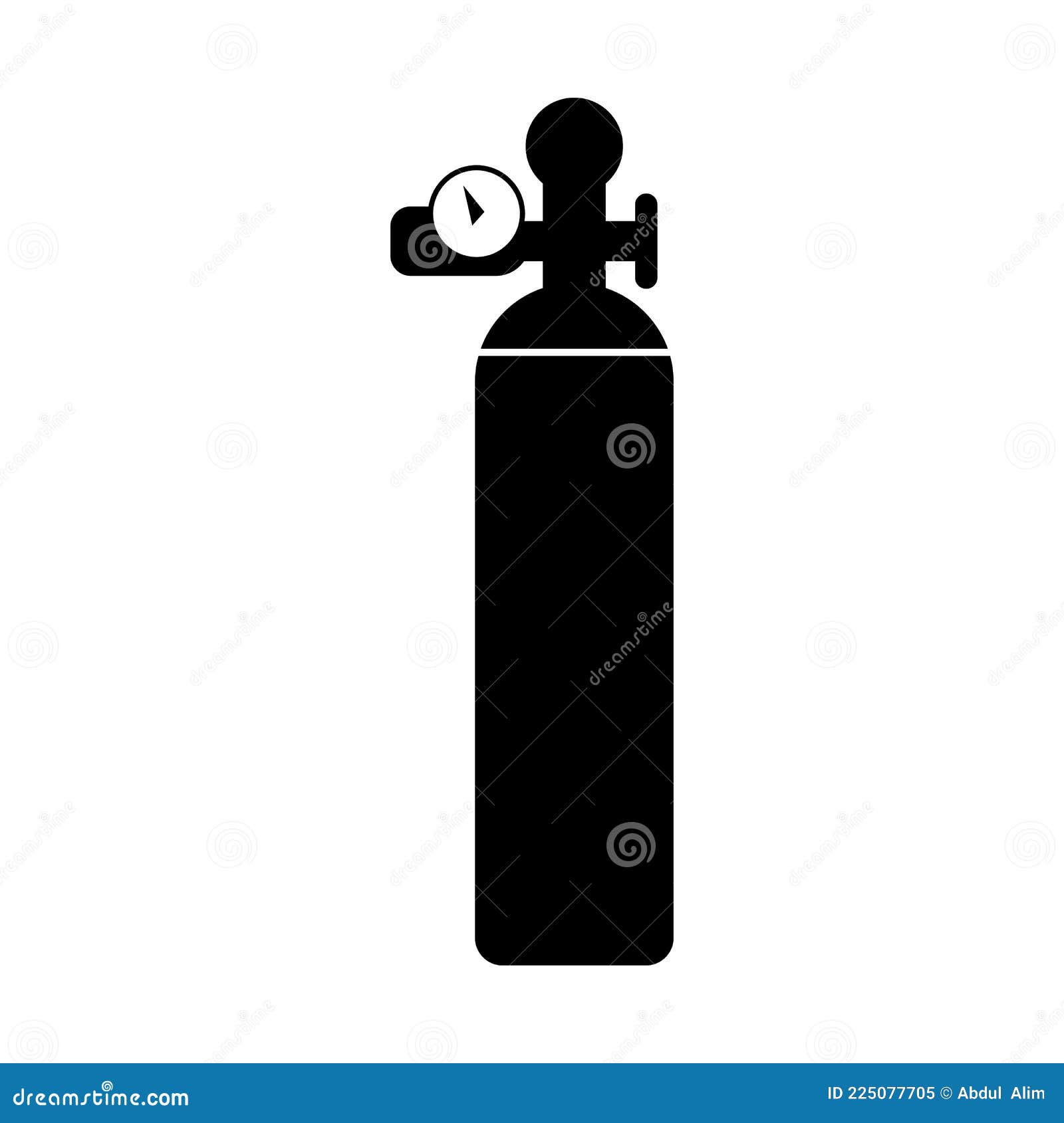 Oxygen Tank Vector Icon, Simple Sign for Web Site Stock Vector ...