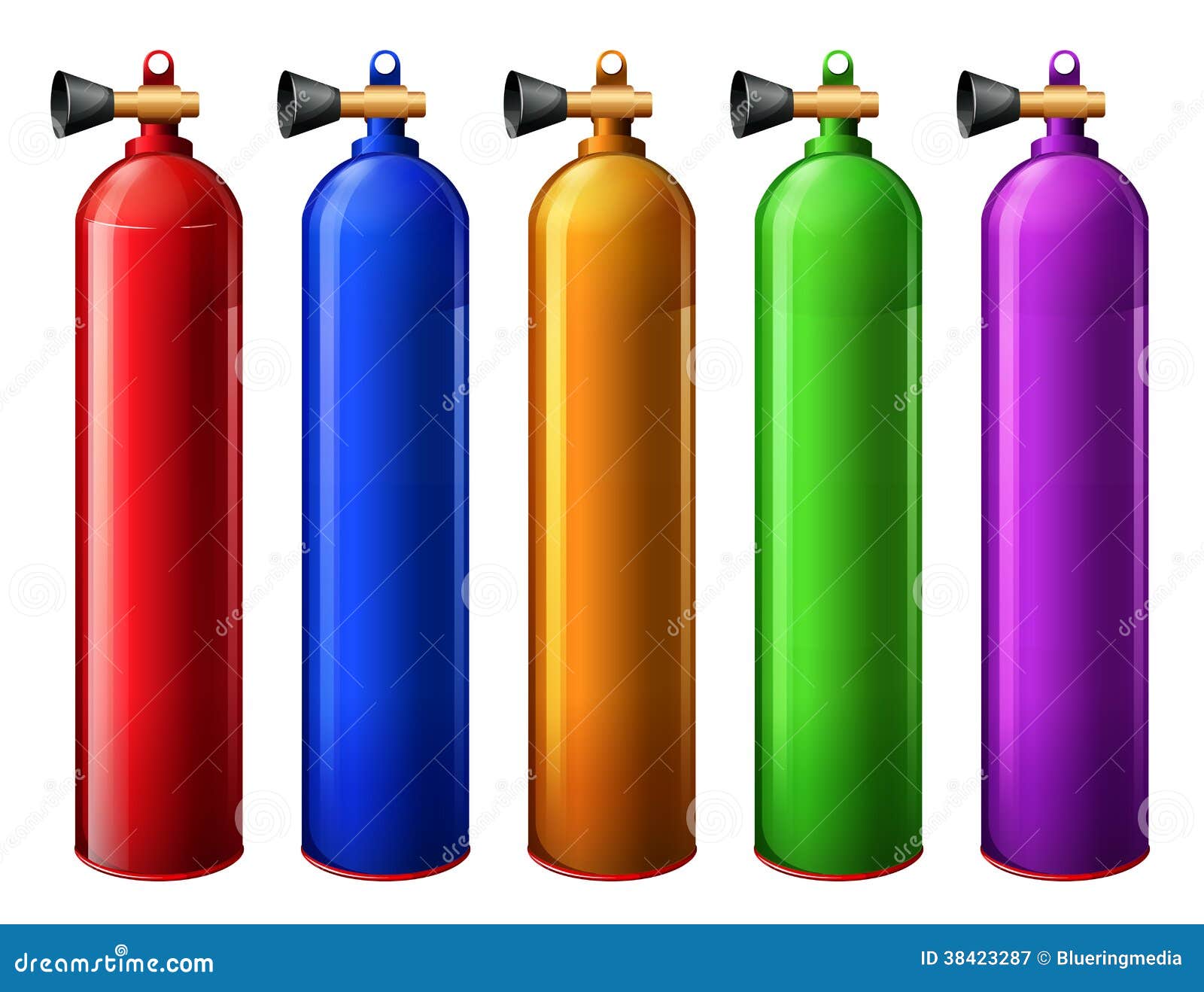 Oxygen Tanks Cartoon Vector | CartoonDealer.com #87070509