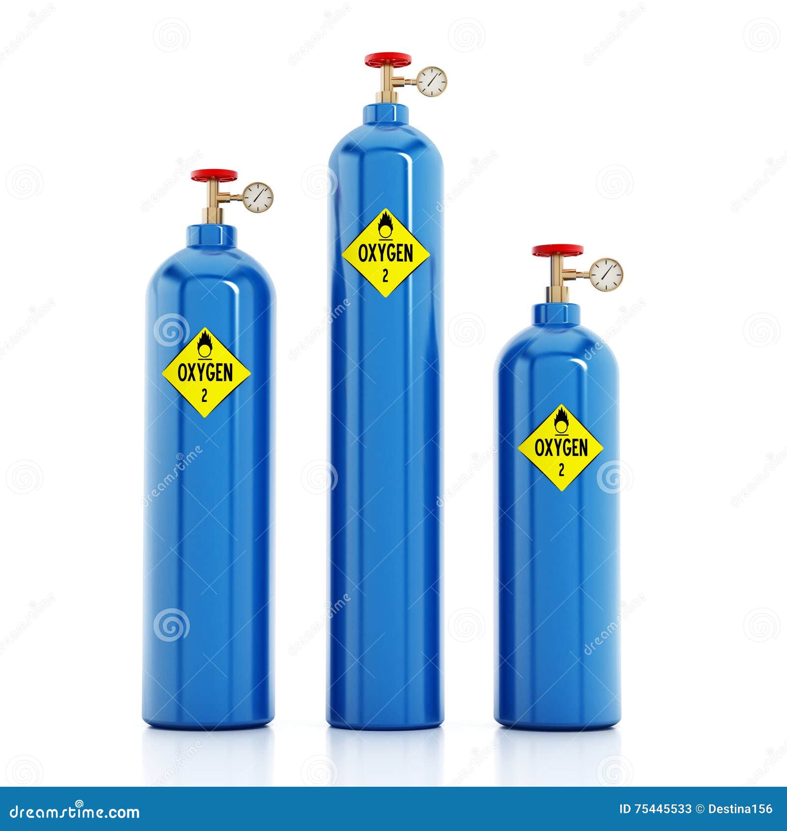 Oxygen Tanks Cartoon Vector | CartoonDealer.com #87070509