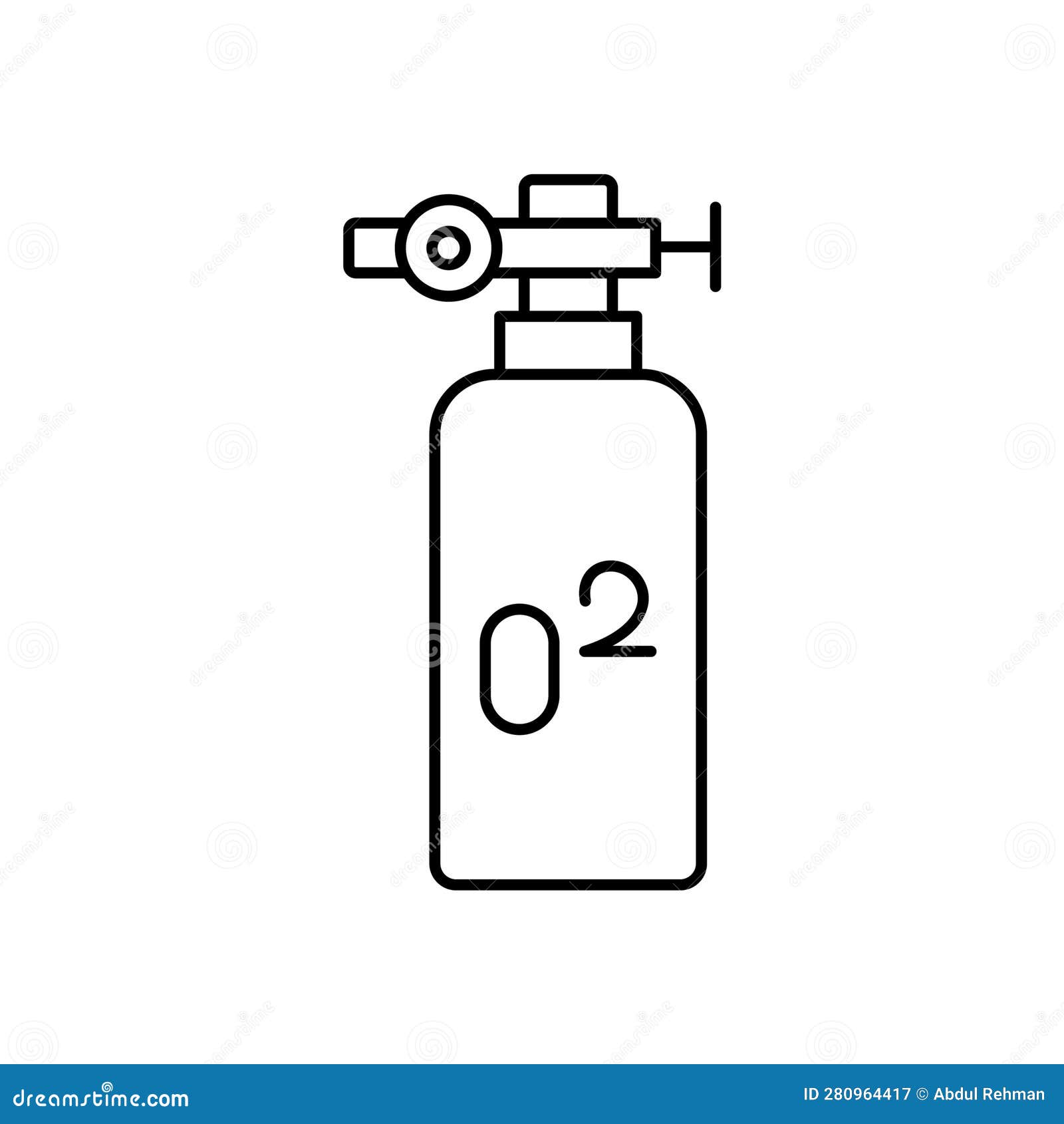 Oxygen Tanks Outline Vector Icon that Can Easily Edit or Modify. Stock ...