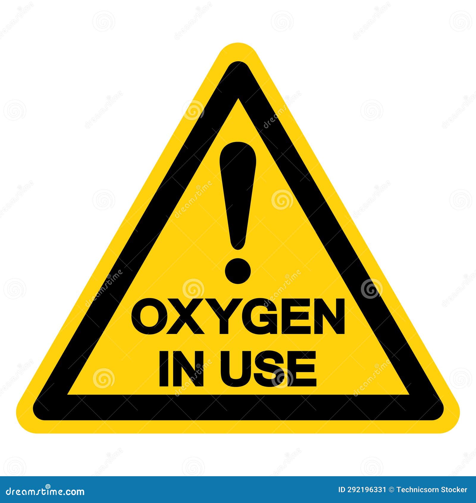 Oxygen in Use Symbol Sign, Vector Illustration, Isolate on White ...