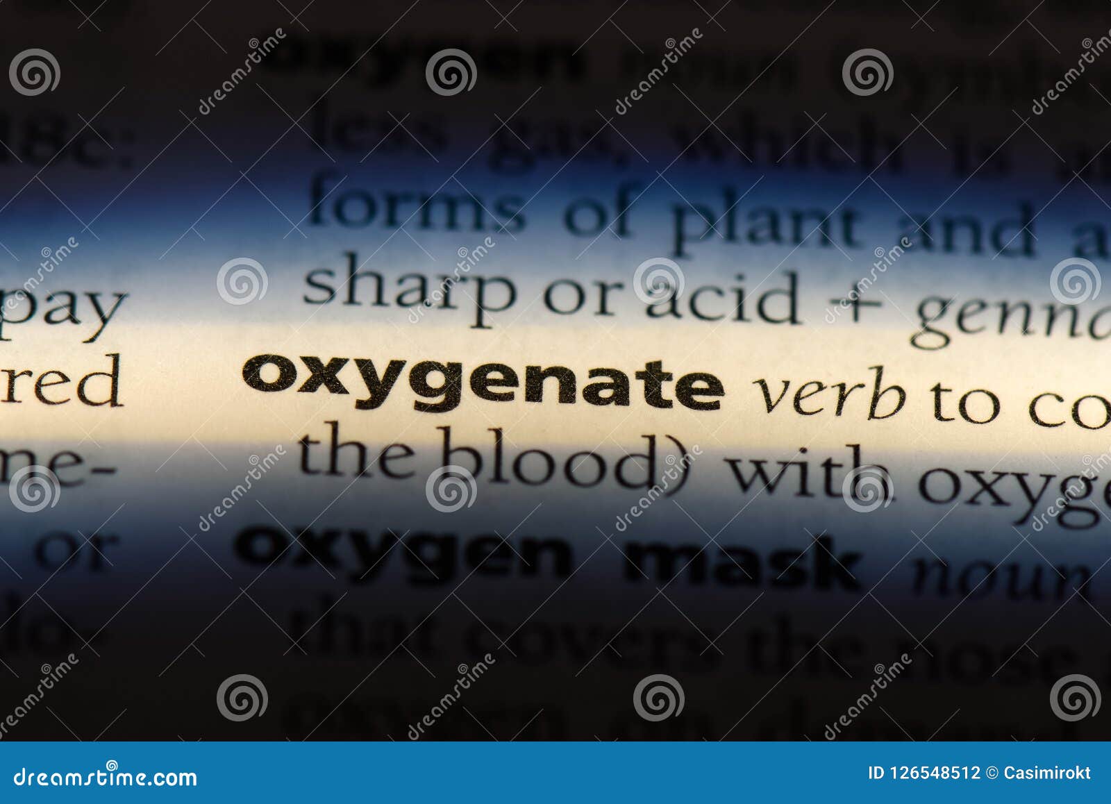 Oxygenate stock photo. Image of idea, word, definition - 126548512