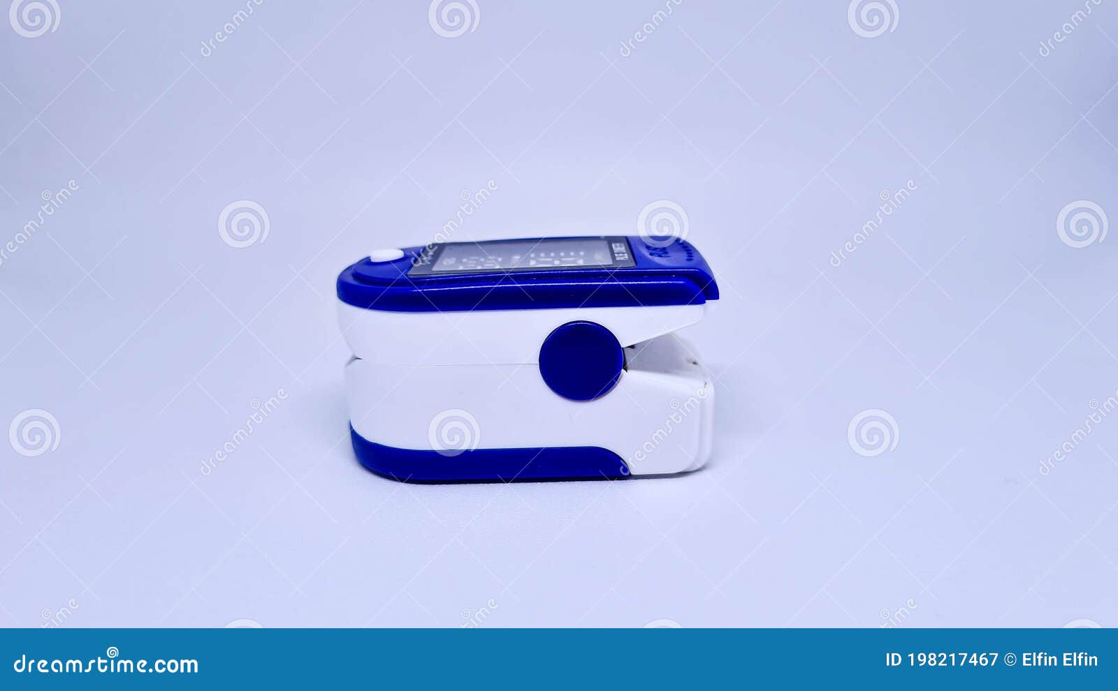Oxymeter Device in White Background Stock Image - Image of level ...