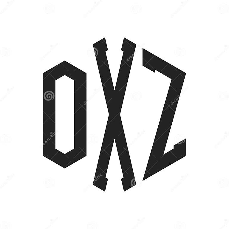 OXZ Logo Design. Initial Letter OXZ Monogram Logo Using Hexagon Shape ...