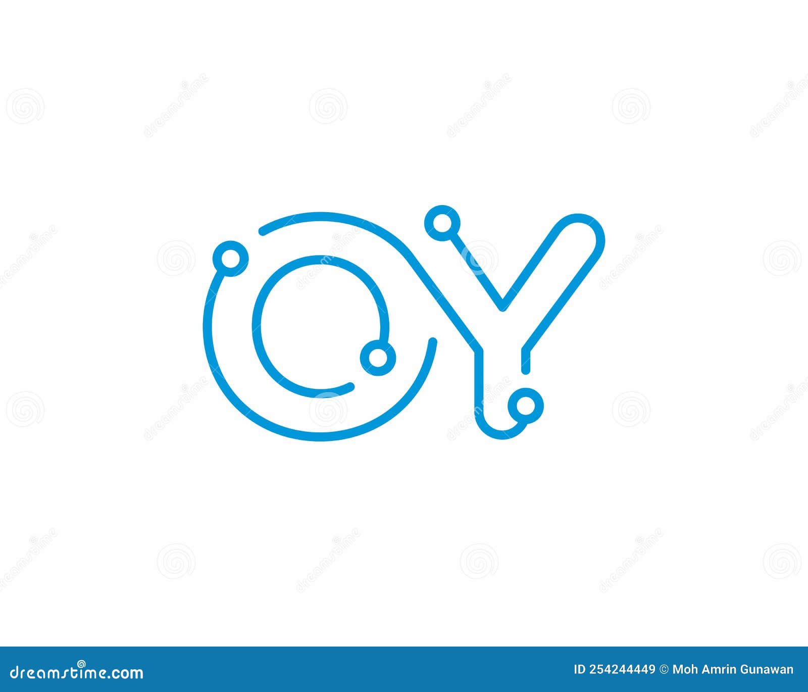 OY Letters, Electronic Circuit, Technology Logo Design Vector 001 Stock ...