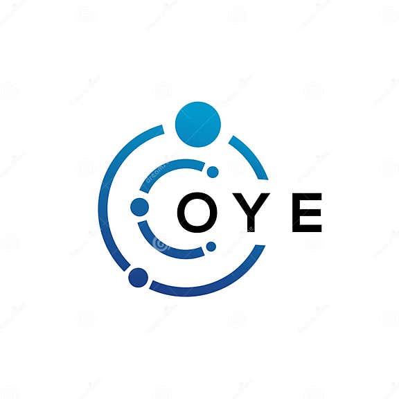 OYE Letter Technology Logo Design on White Background. OYE Creative ...