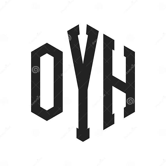 OYH Logo Design. Initial Letter OYH Monogram Logo Using Hexagon Shape ...