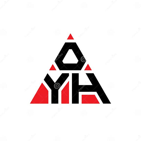 OYH Triangle Letter Logo Design with Triangle Shape. OYH Triangle Logo ...