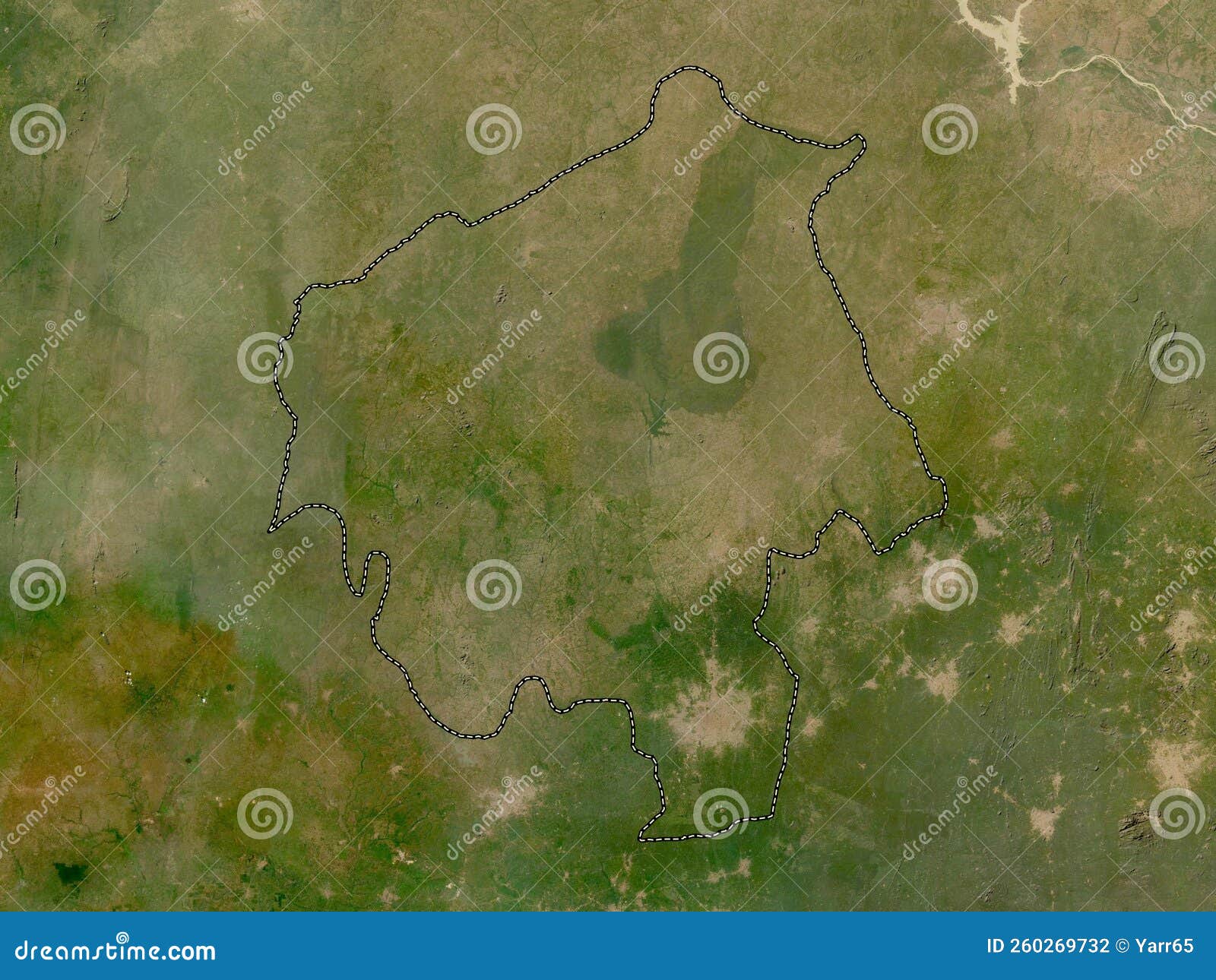 Oyo, Nigeria. Low-res Satellite. No Legend Stock Illustration ...