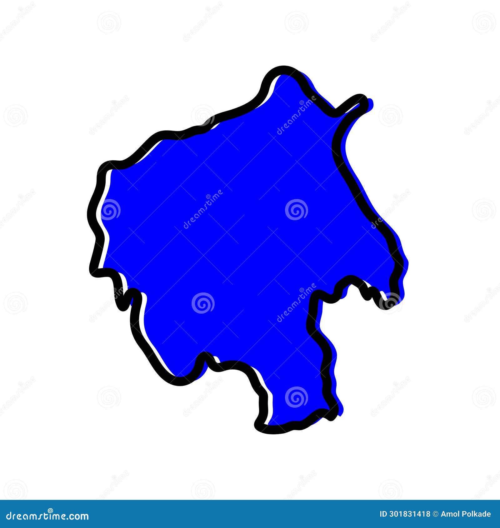 Oyo State of Nigeria Vector Map Illustration Stock Vector ...