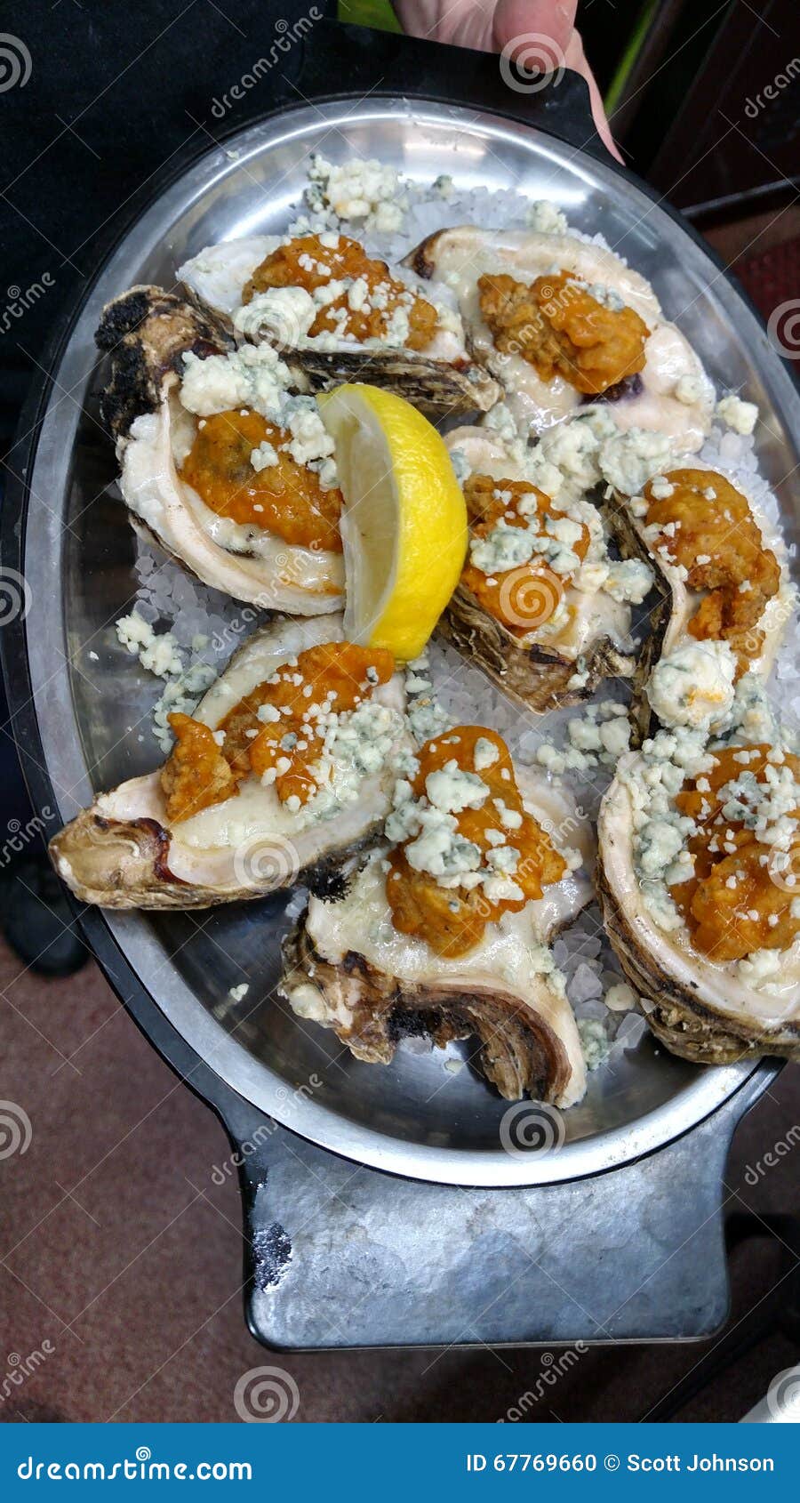 Oyster dish stock photo. Image of seafood, oyster, dish - 67769660