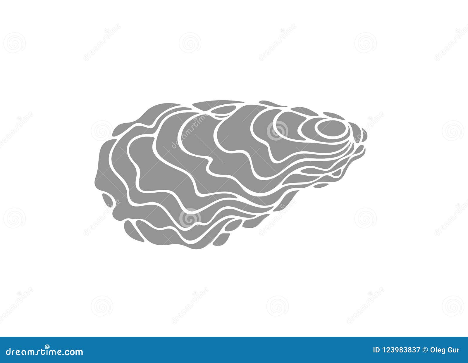 Oyster Logo. Isolated Oyster On White Background Cartoon Vector ...