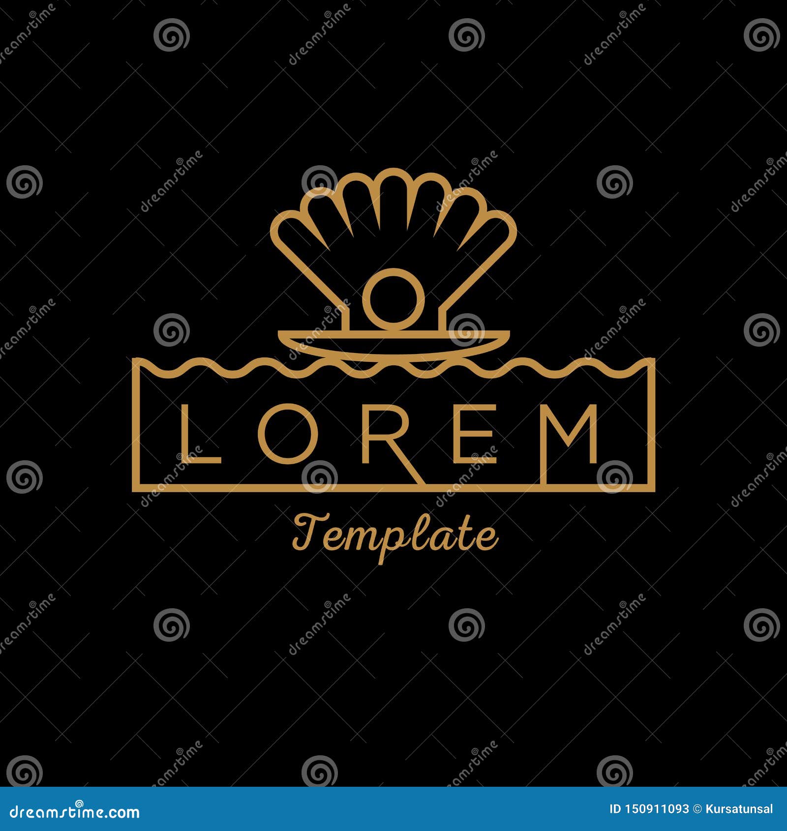 Oyster Minimal Sign Vector Design Stock Vector - Illustration of icon ...