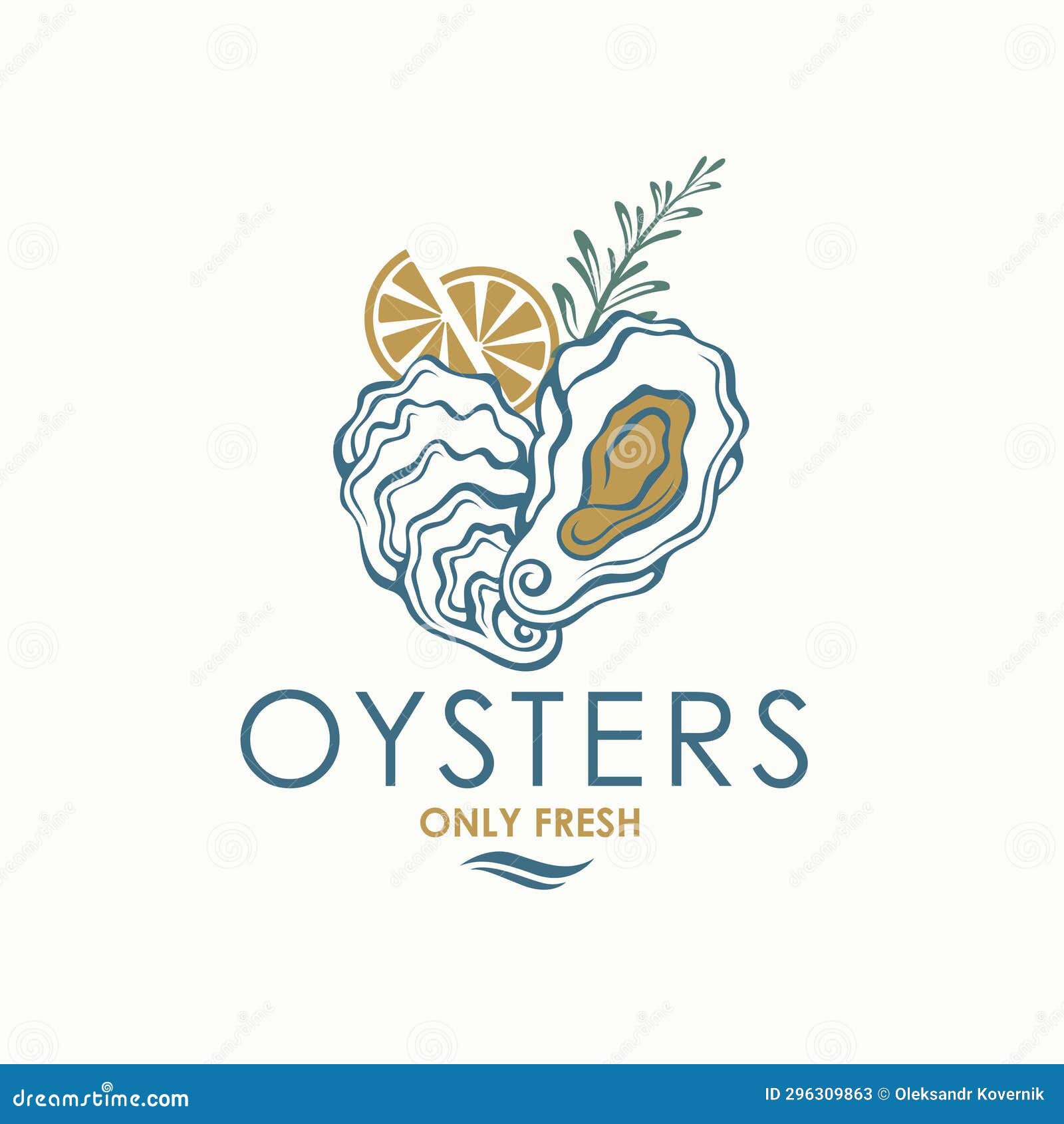 Oyster shell label stock illustration. Illustration of label - 296309863