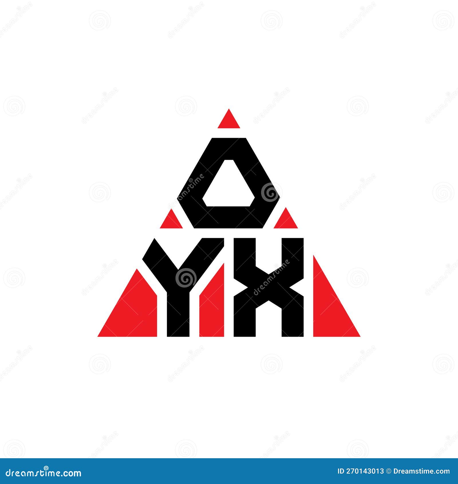 OYX Triangle Letter Logo Design with Triangle Shape. OYX Triangle Logo ...