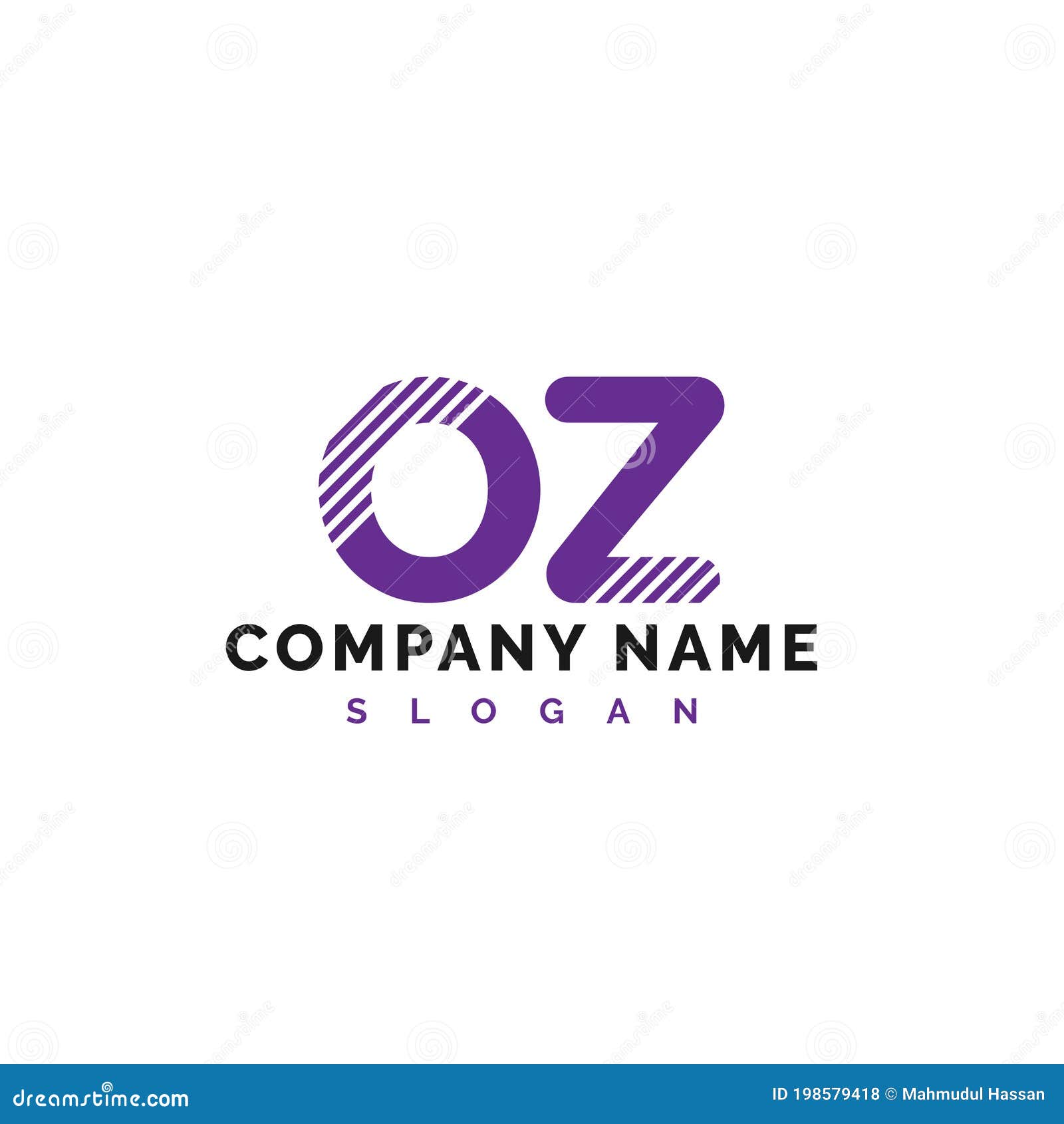 OZ Letter Logo Design. OZ Letter Logo Vector Illustration - Vector ...