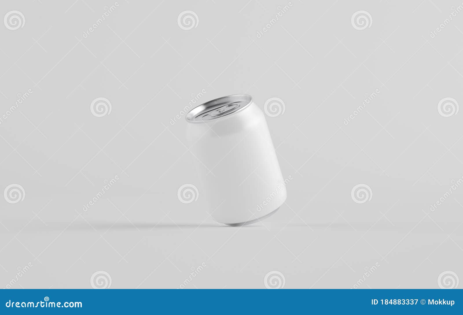 8 Oz. / 250ml Stubby Aluminium Beverage Can Mockup - One Can. Blank ...