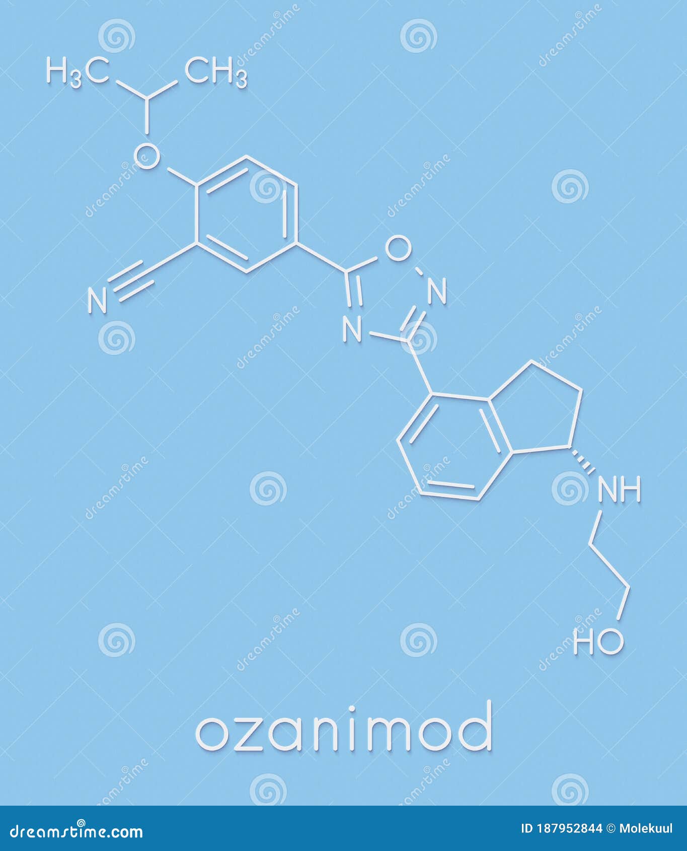 Ozanimod Anti Inflammatory Drug Molecule S1pr1 Modulator Skeletal