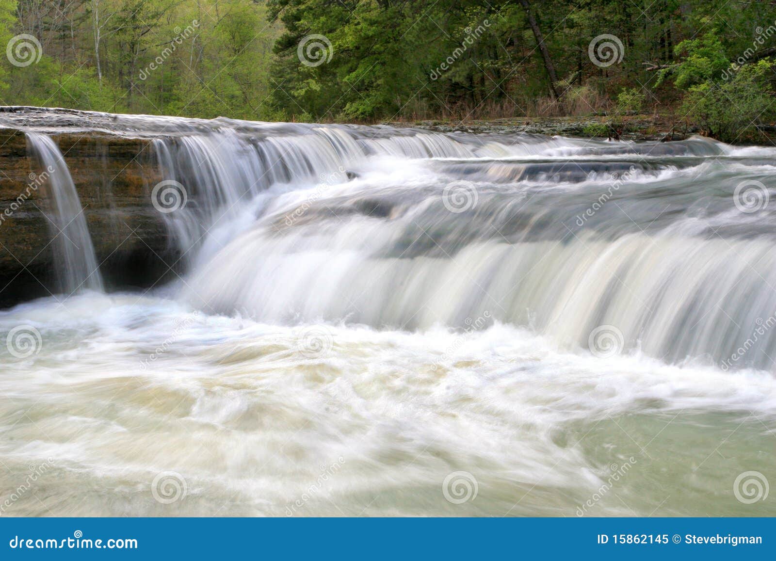 Ozark waterfall stock image. Image of outdoors, natural - 15862145