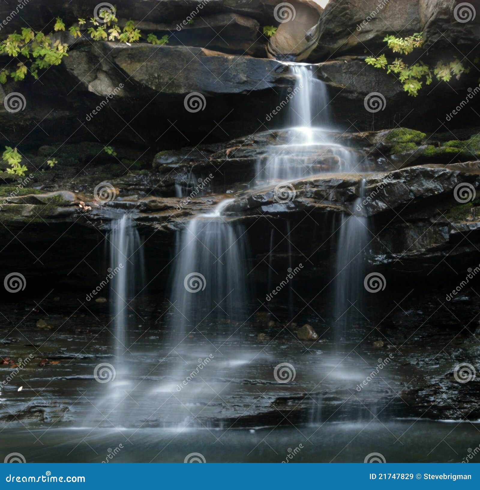 Ozark waterfall stock image. Image of scenic, arkansas - 21747829